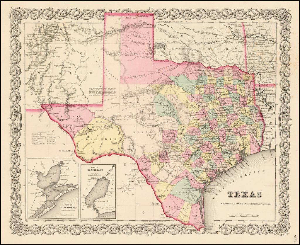 Texas - Barry Lawrence Ruderman Antique Maps Inc.