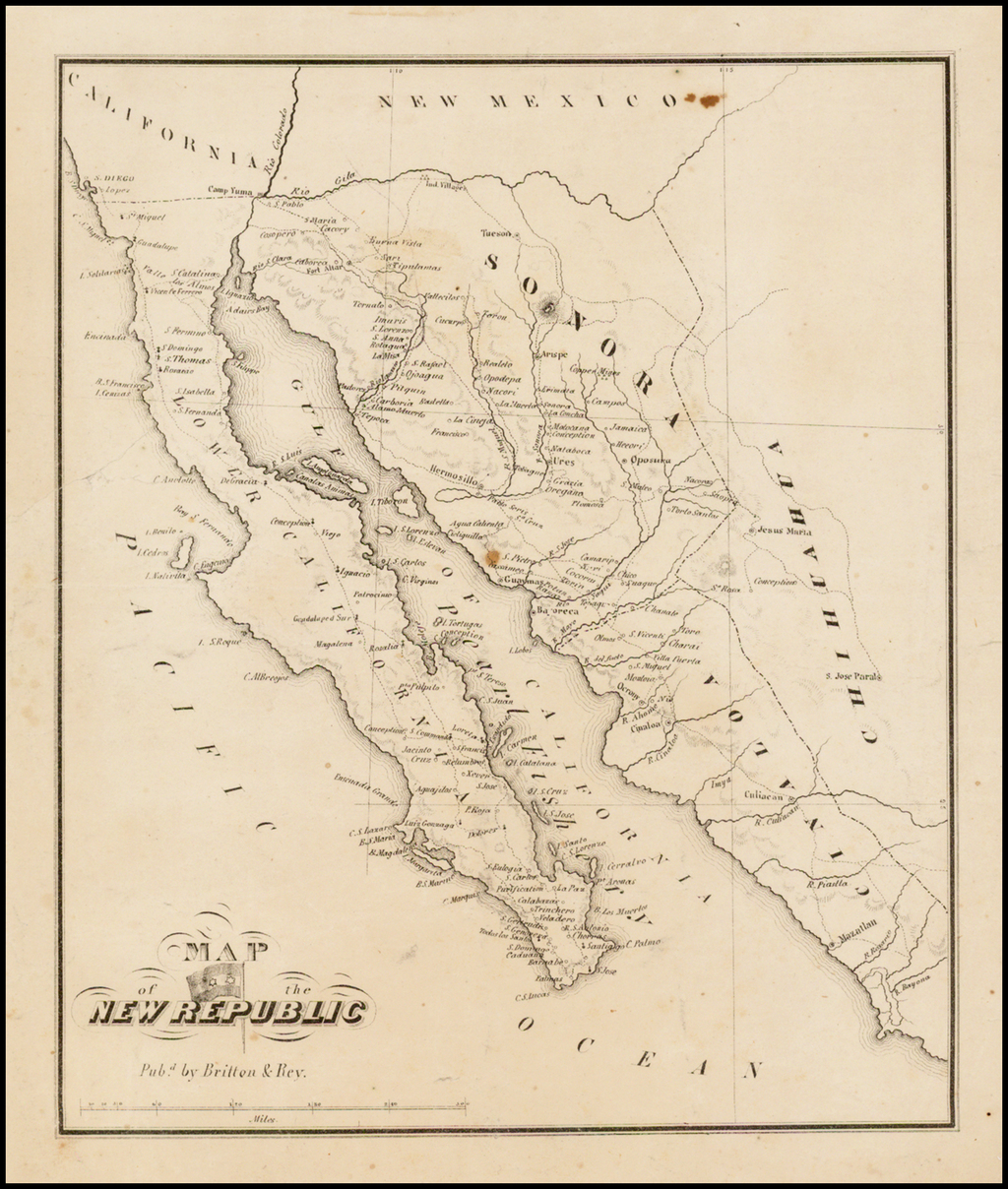 Map of the New Republic - Barry Lawrence Ruderman Antique Maps Inc.