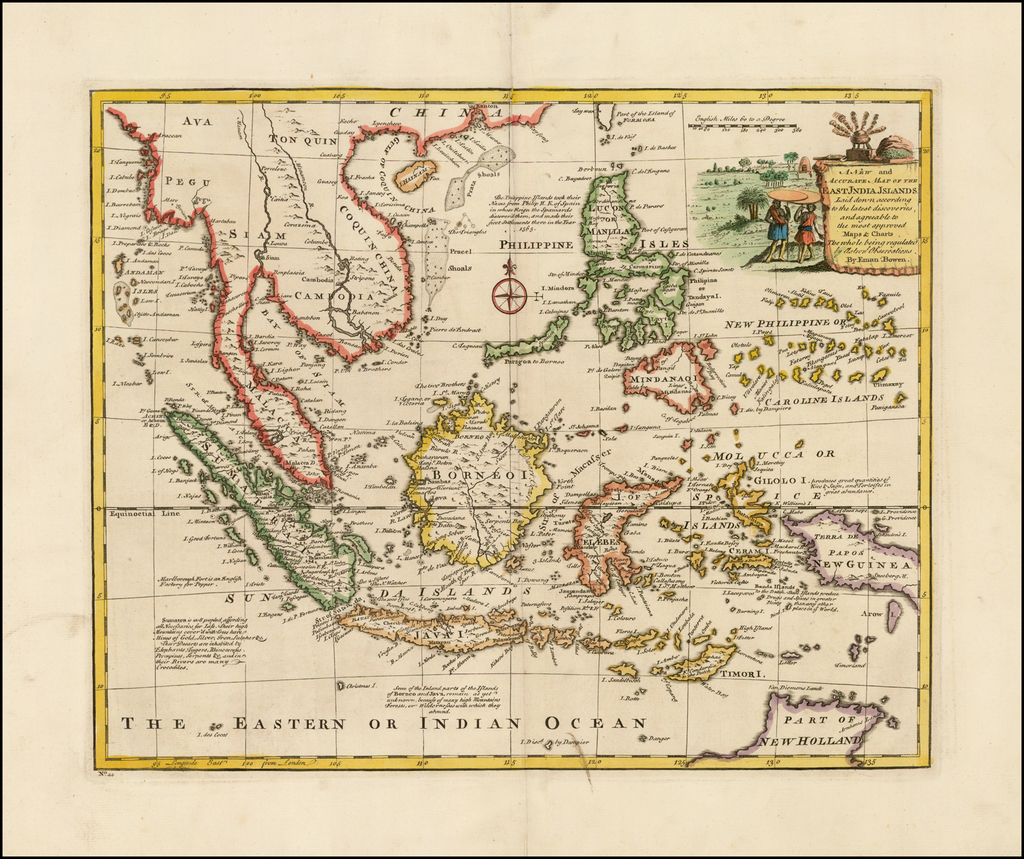 A New and Accurate Map of the East India Islands, Laid down according ...