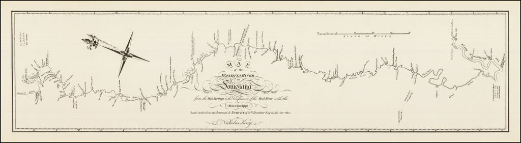 Map of the Washita river in Louisiana from the Hot Springs to the ...
