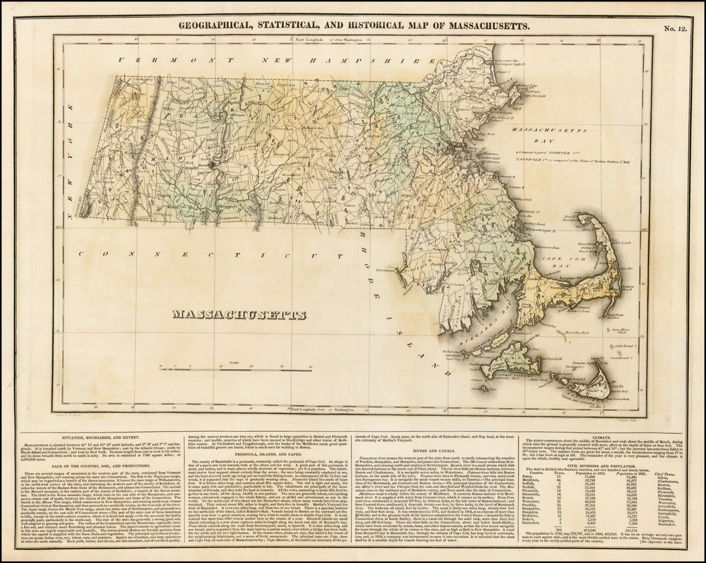 Massachusetts History Map