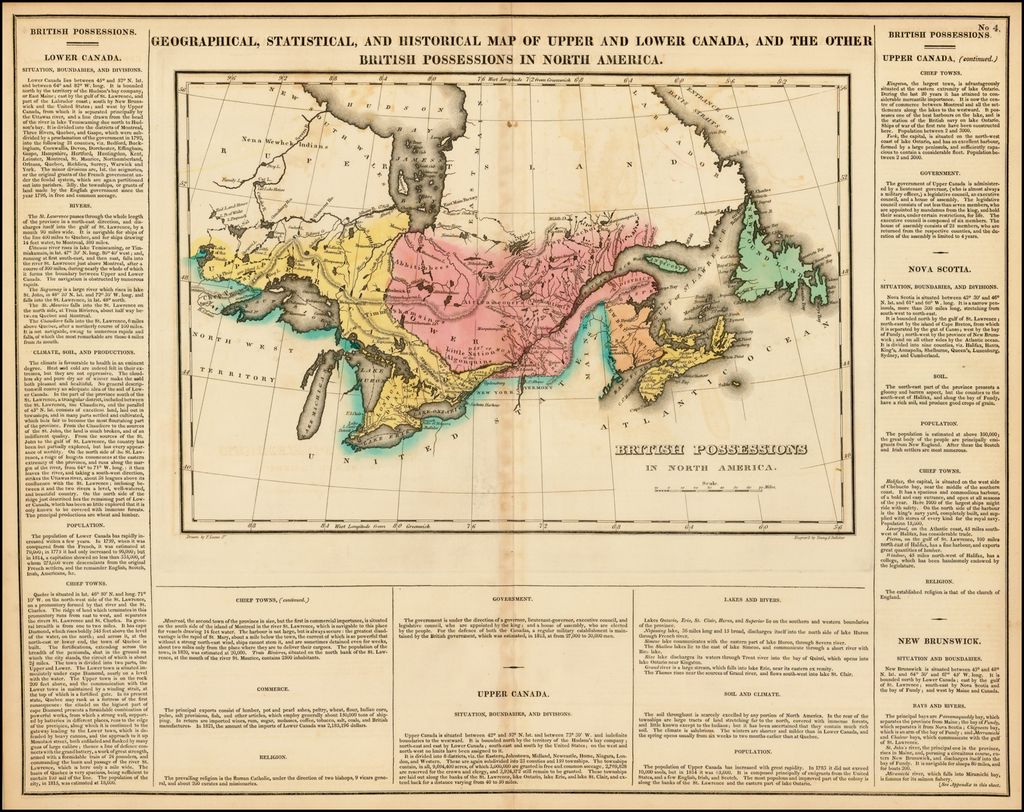 Geographical, Statistical and Historical Map of Upper and Lower Canada ...
