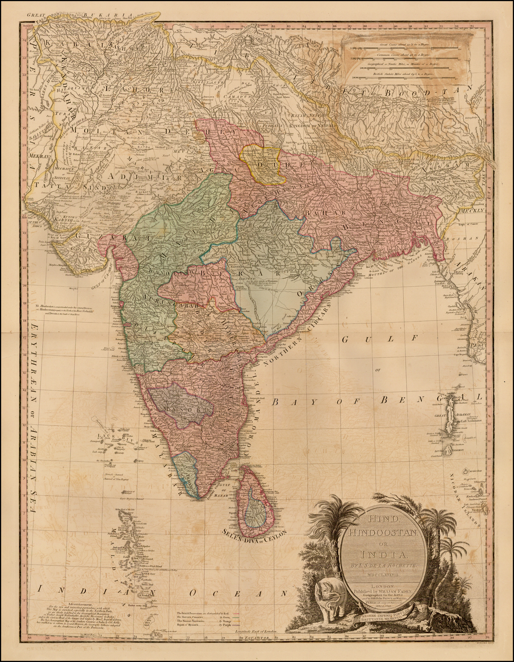 Hind, Hindoostan or India . . . MDCCLXXXVIII - Barry Lawrence Ruderman ...