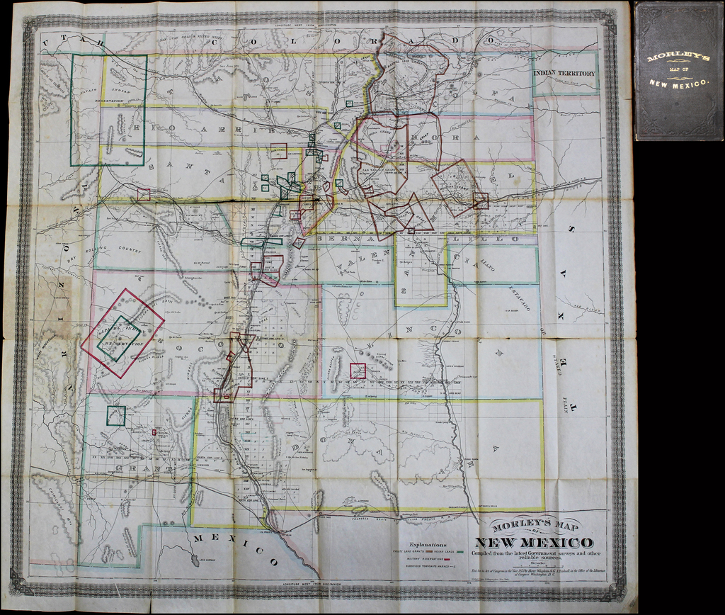 Morley’s Map of New Mexico. Compiled from the latest Government surveys ...