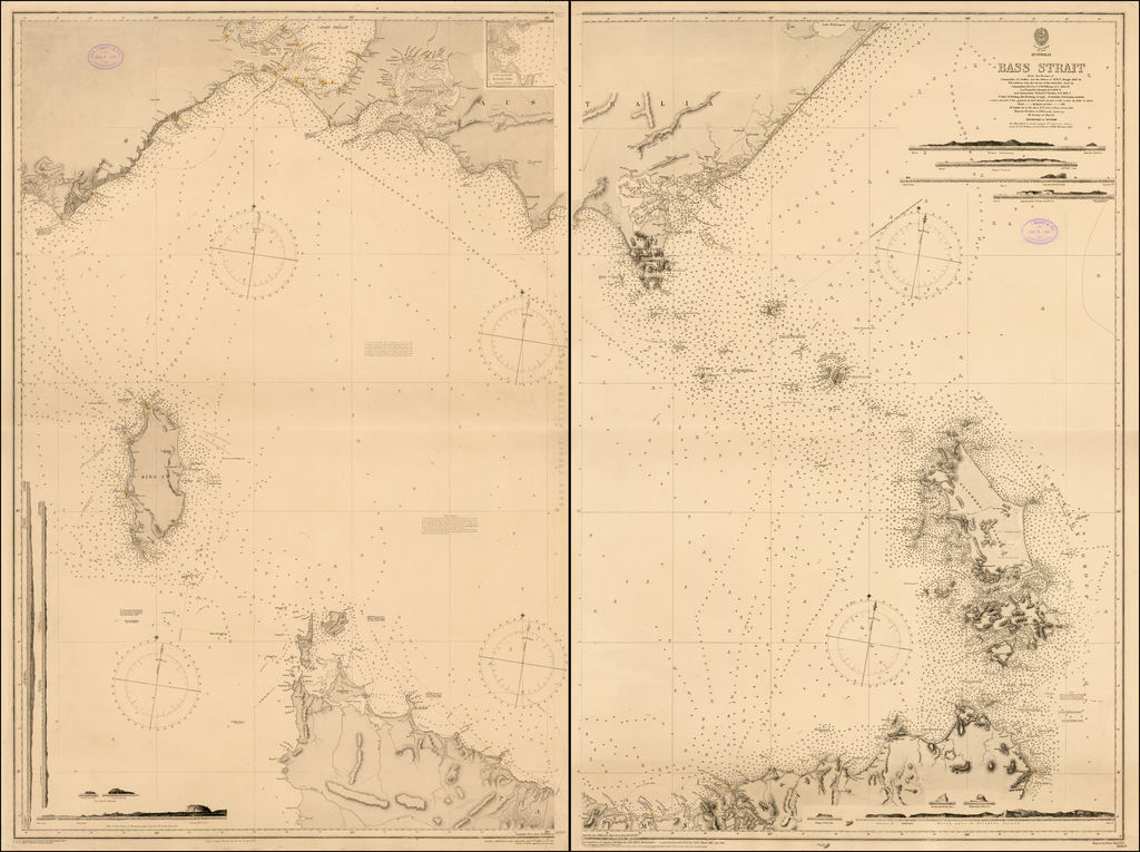 Bass Strait From the Surveys of Commander J.L. Stokes, and the Officers ...