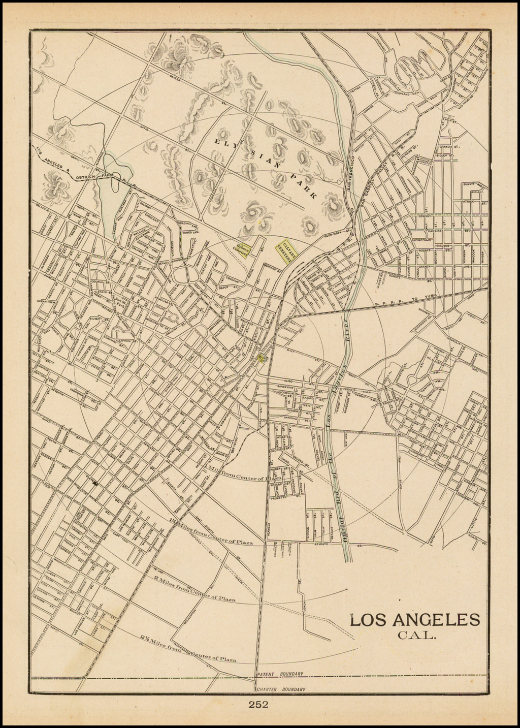 Los Angeles Cal. - Barry Lawrence Ruderman Antique Maps Inc.