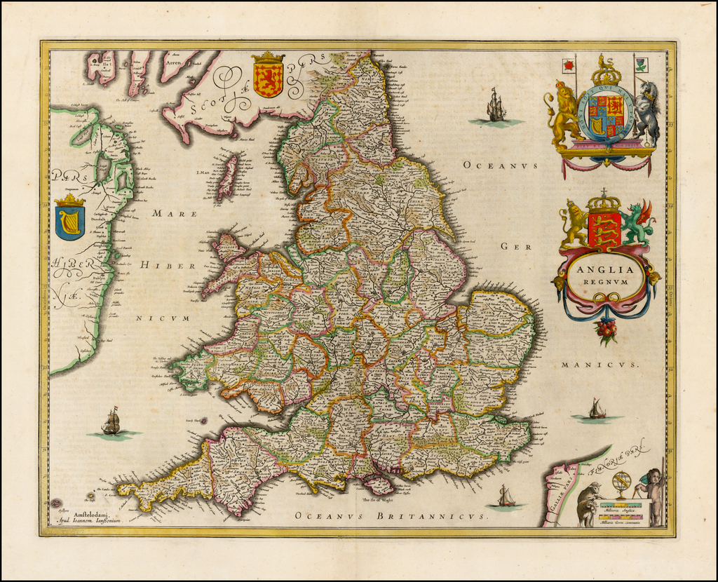 Anglia Regnum - Barry Lawrence Ruderman Antique Maps Inc.