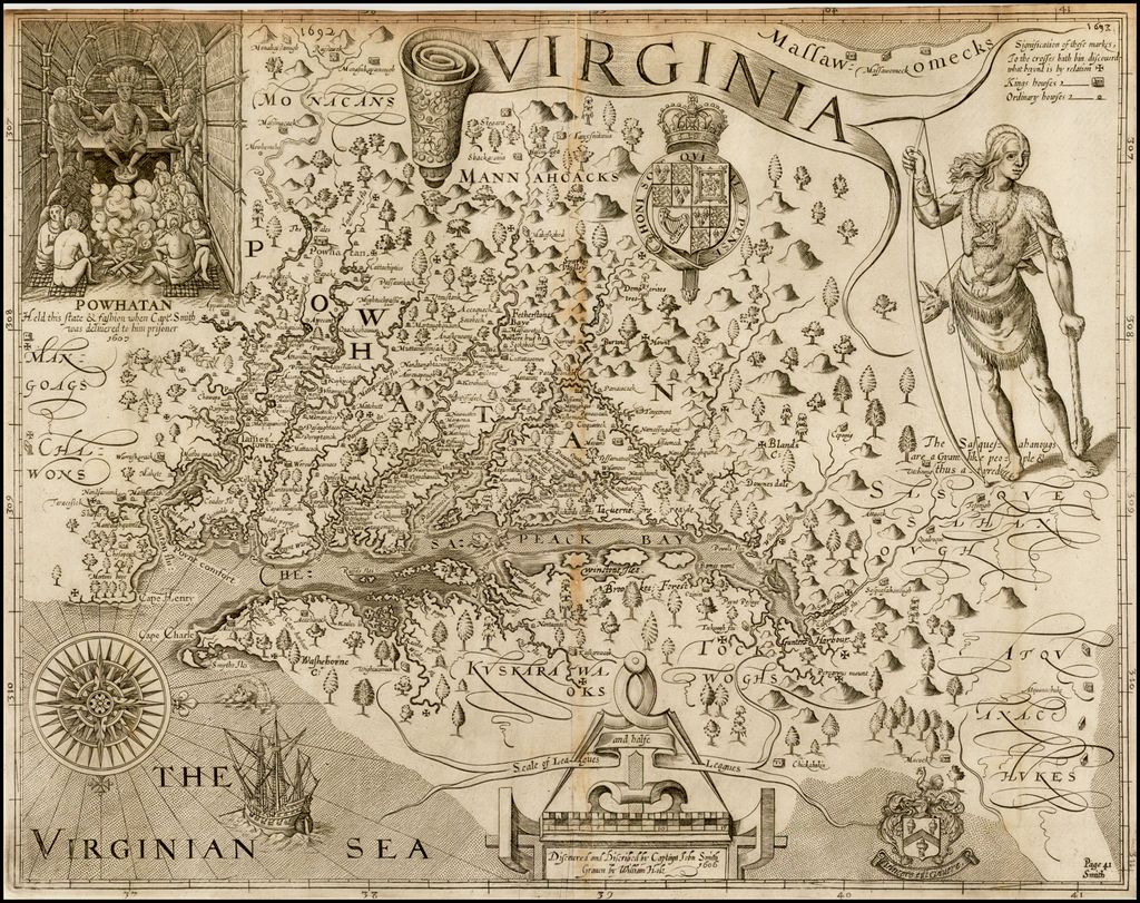 Virginia. Discovered and Discribed by Captain John Smith . . . 1606 ...