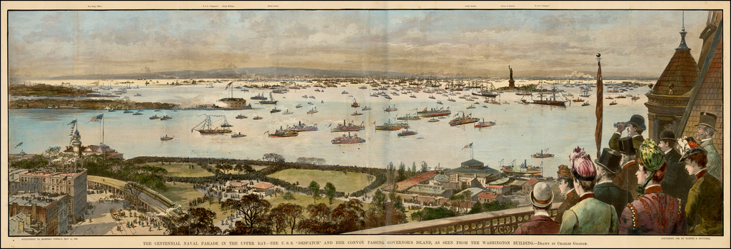 The Centennial Naval Parade In The Upper Bay -- The U.S.S. "Despatch ...