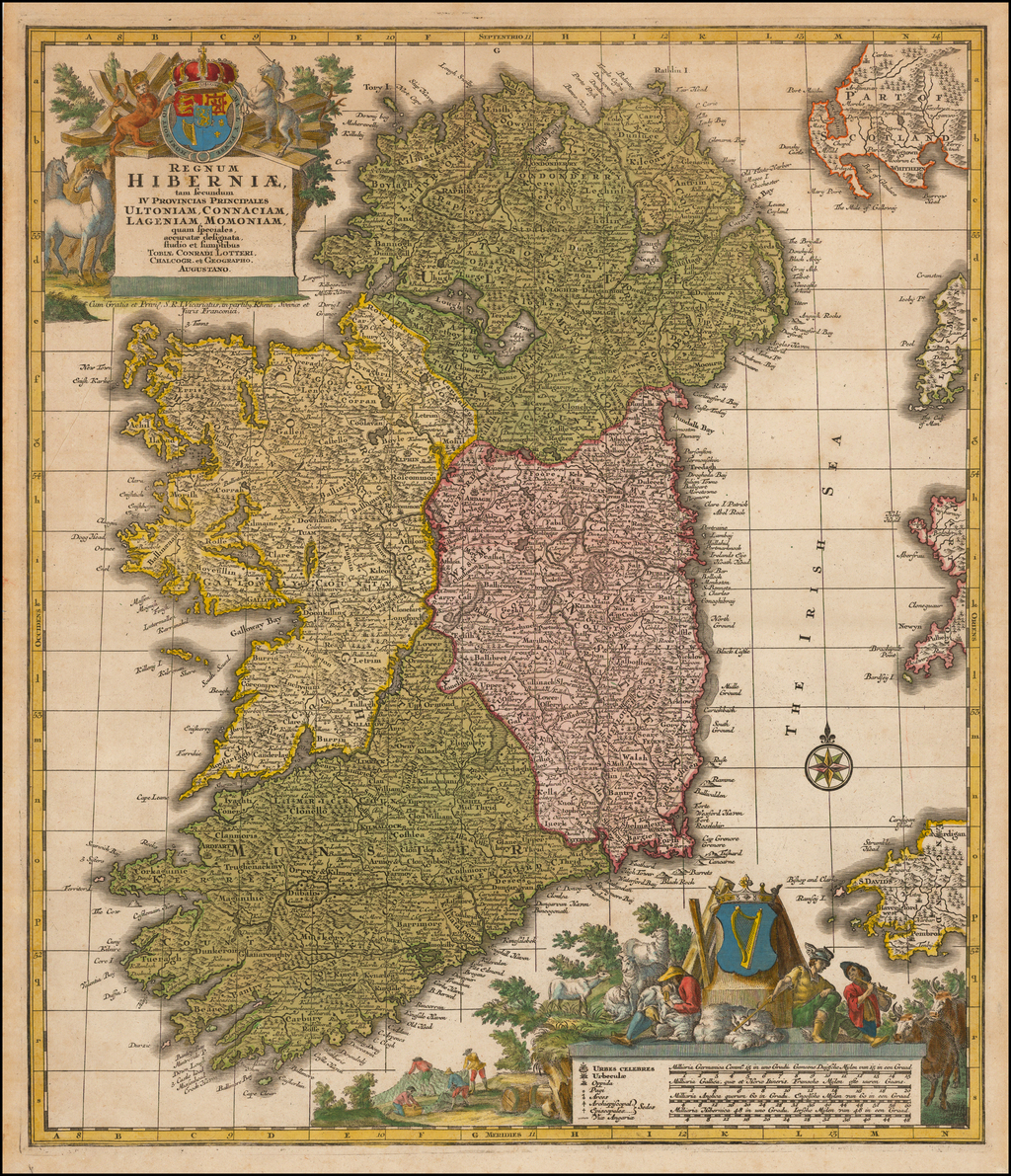 Regnum Hiberniae, tam Secundum IV Provincias Principales Ultoniam ...