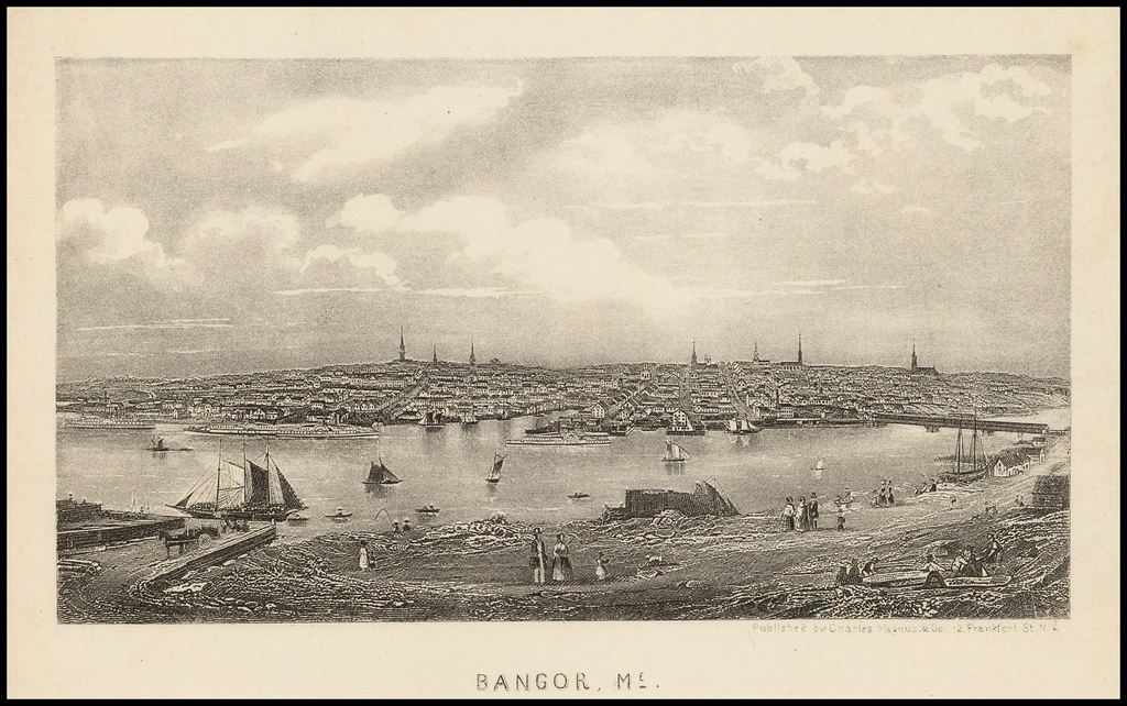 Bangor, ME - Barry Lawrence Ruderman Antique Maps Inc.