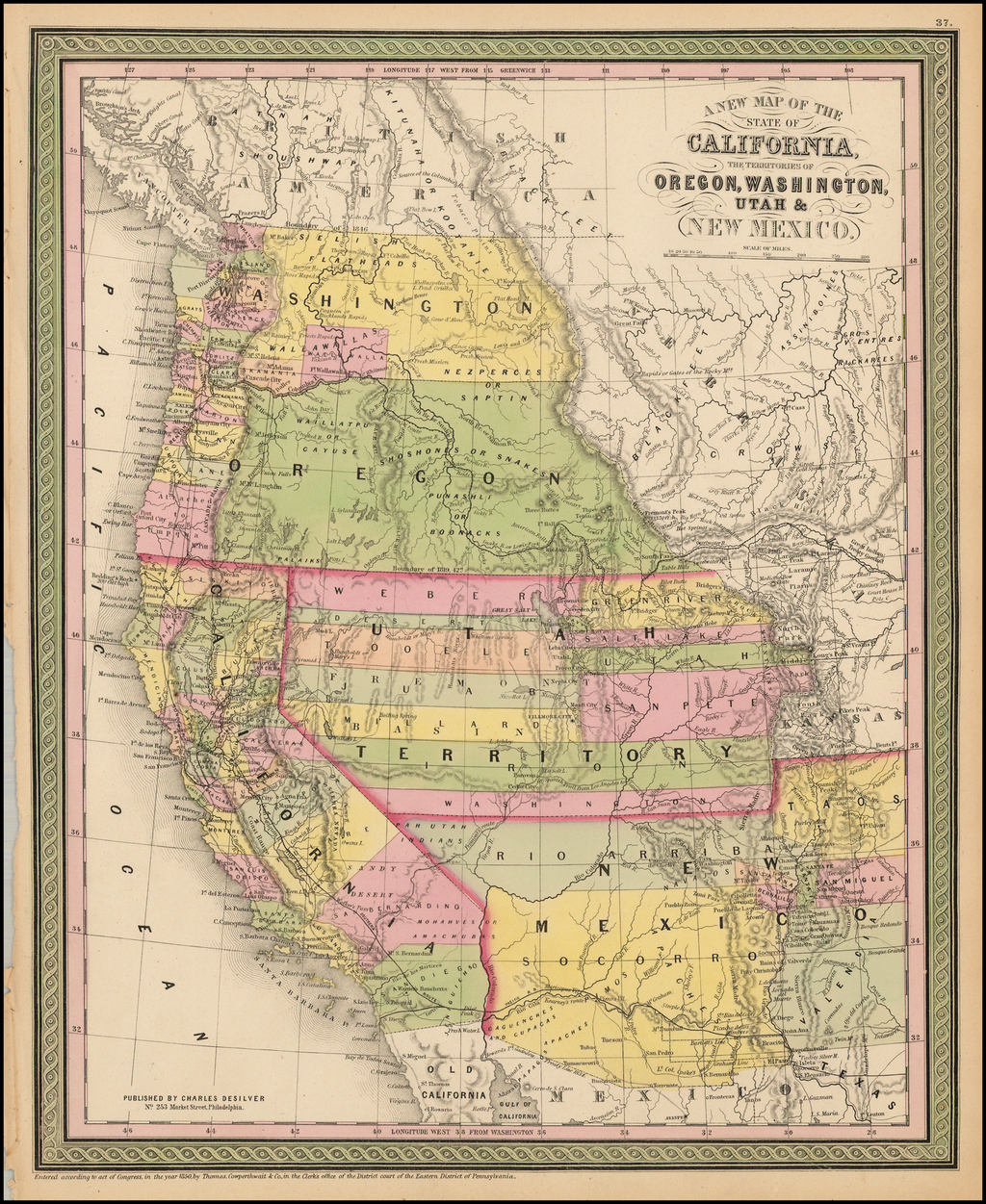 Colorin California Oregon Map