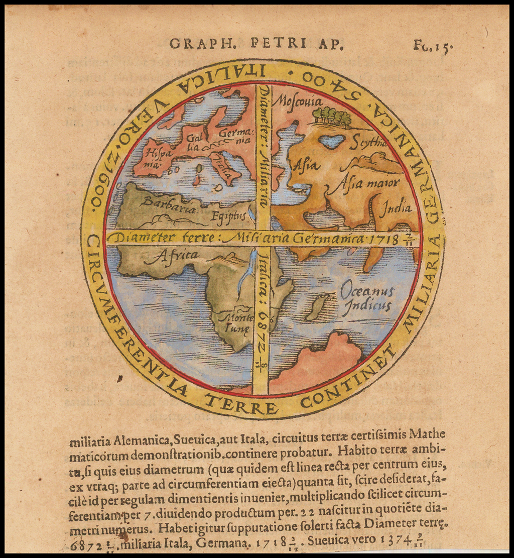 [Apian Model of The World] - Barry Lawrence Ruderman Antique Maps Inc.