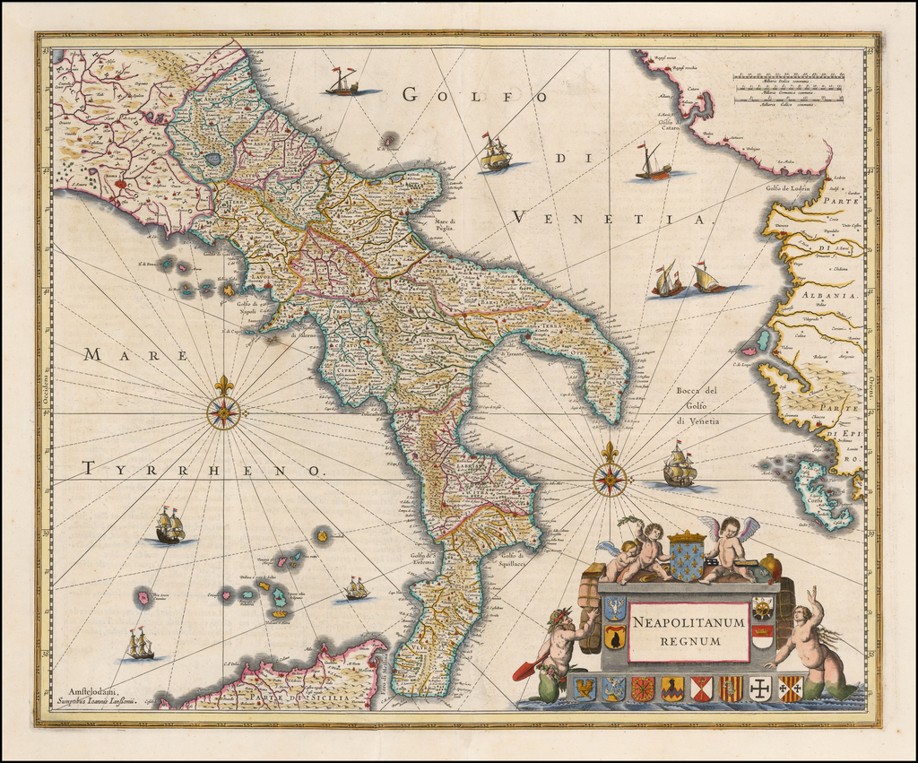 Neapolitanum Regnum - Barry Lawrence Ruderman Antique Maps Inc.