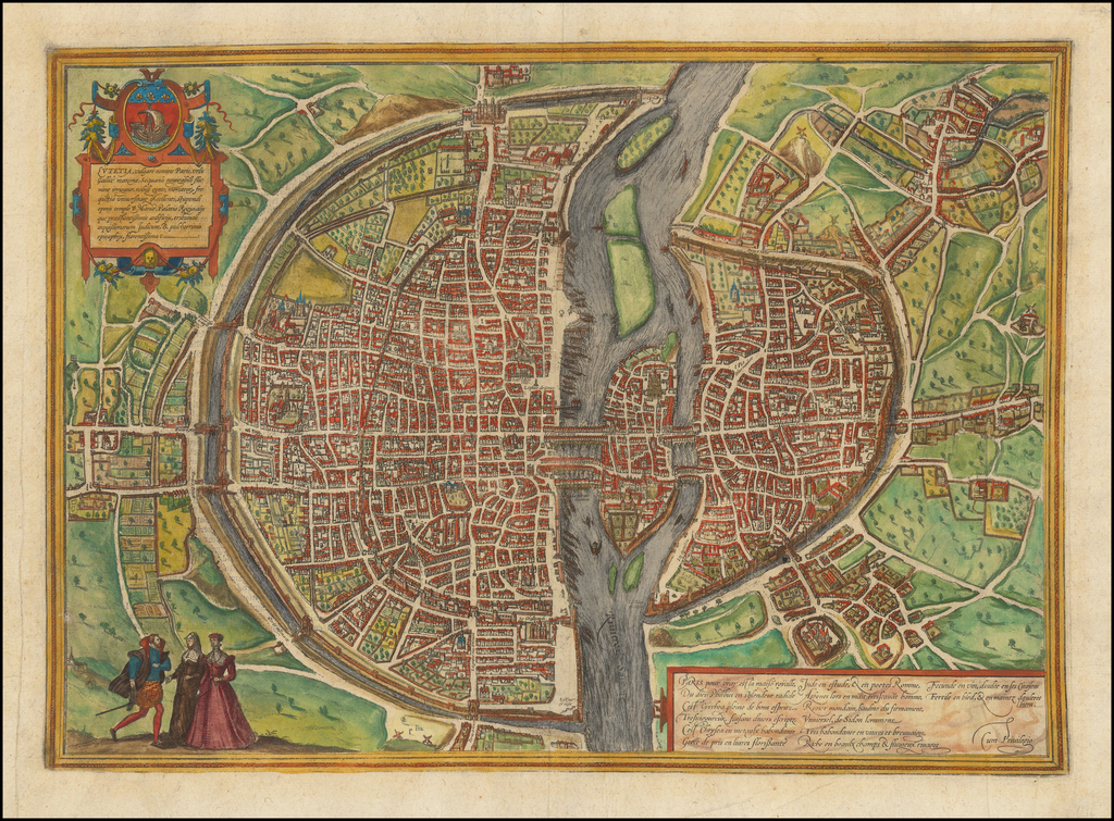 [Paris] Lutetia vulgari Nomine Paris, Urbs Galliae Maxima . . . - Barry ...