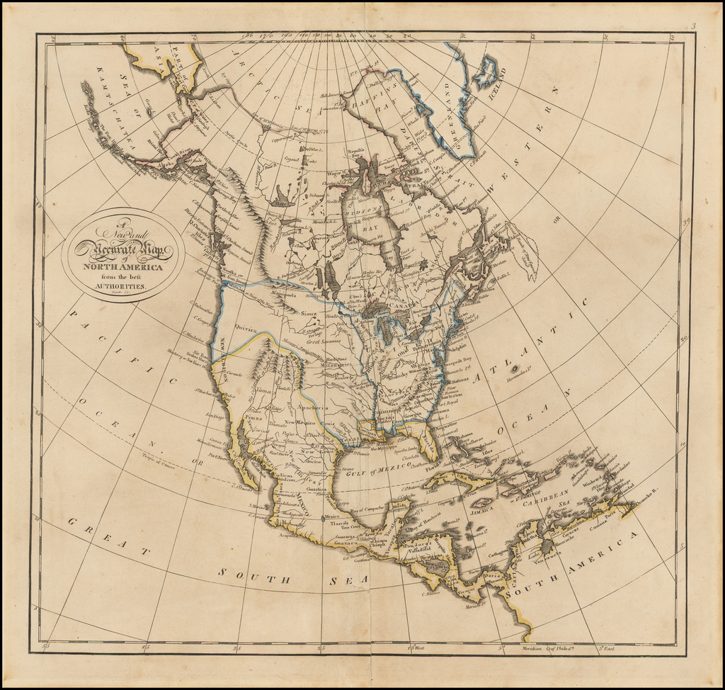 A New and Accurate Map of North America from the best Authorities ...