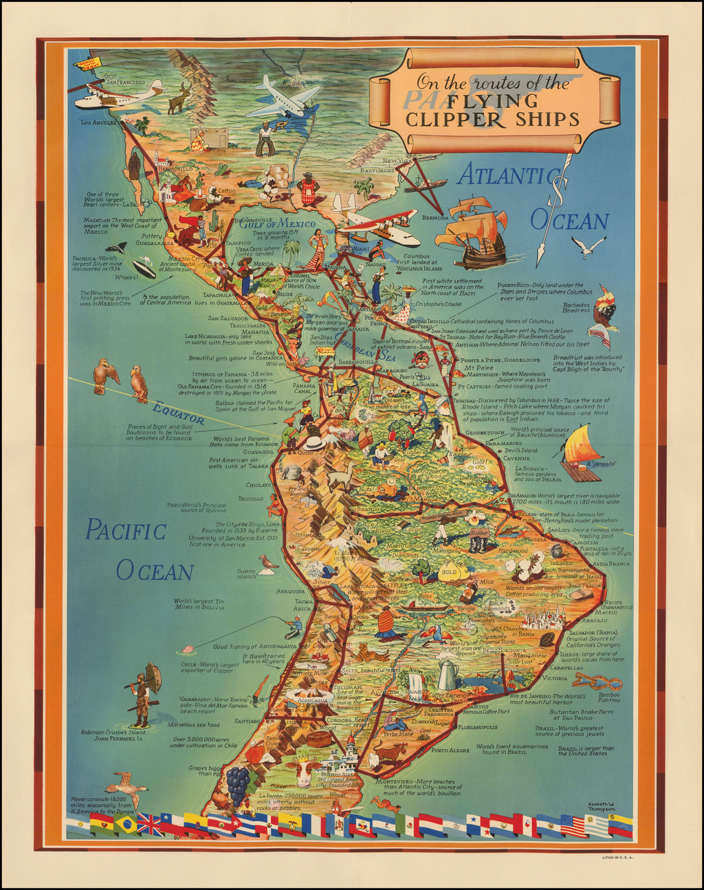 On the routes of the Flying Clippers - Barry Lawrence Ruderman Antique ...