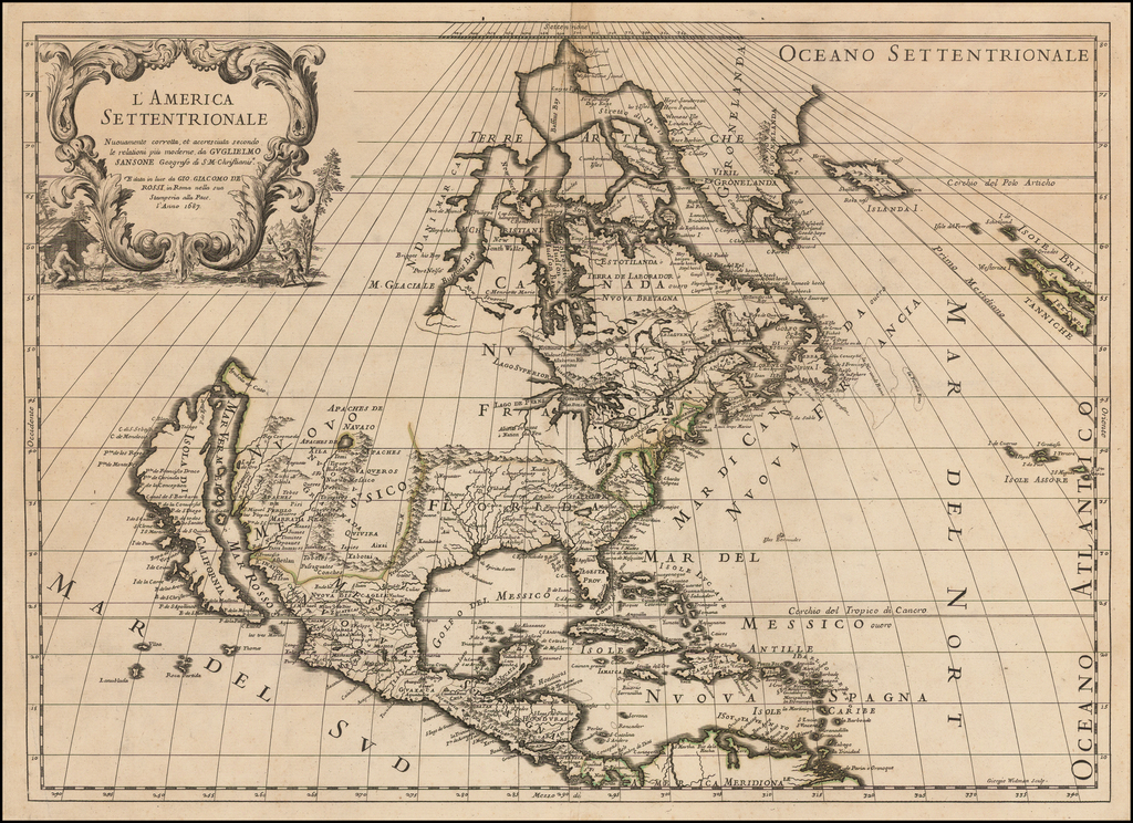 L'America Settentrionale Nuovamente correcta . . . 1687 - Barry ...