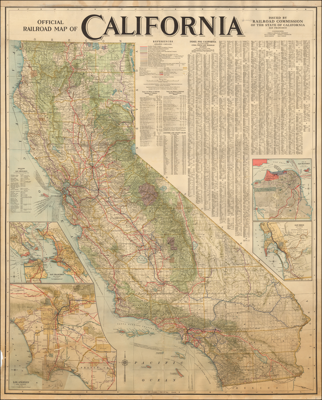 California Railroad Map