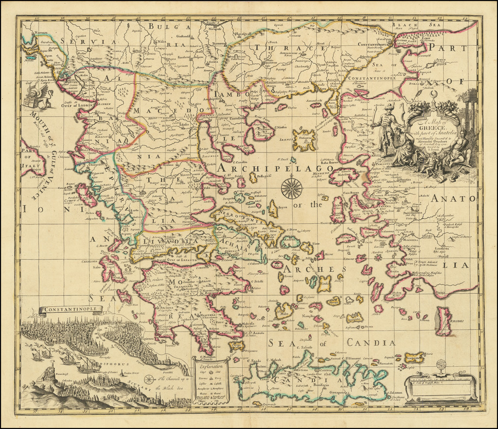 A Map of Greece with part of Anatolia . . . 1720 (view of ...