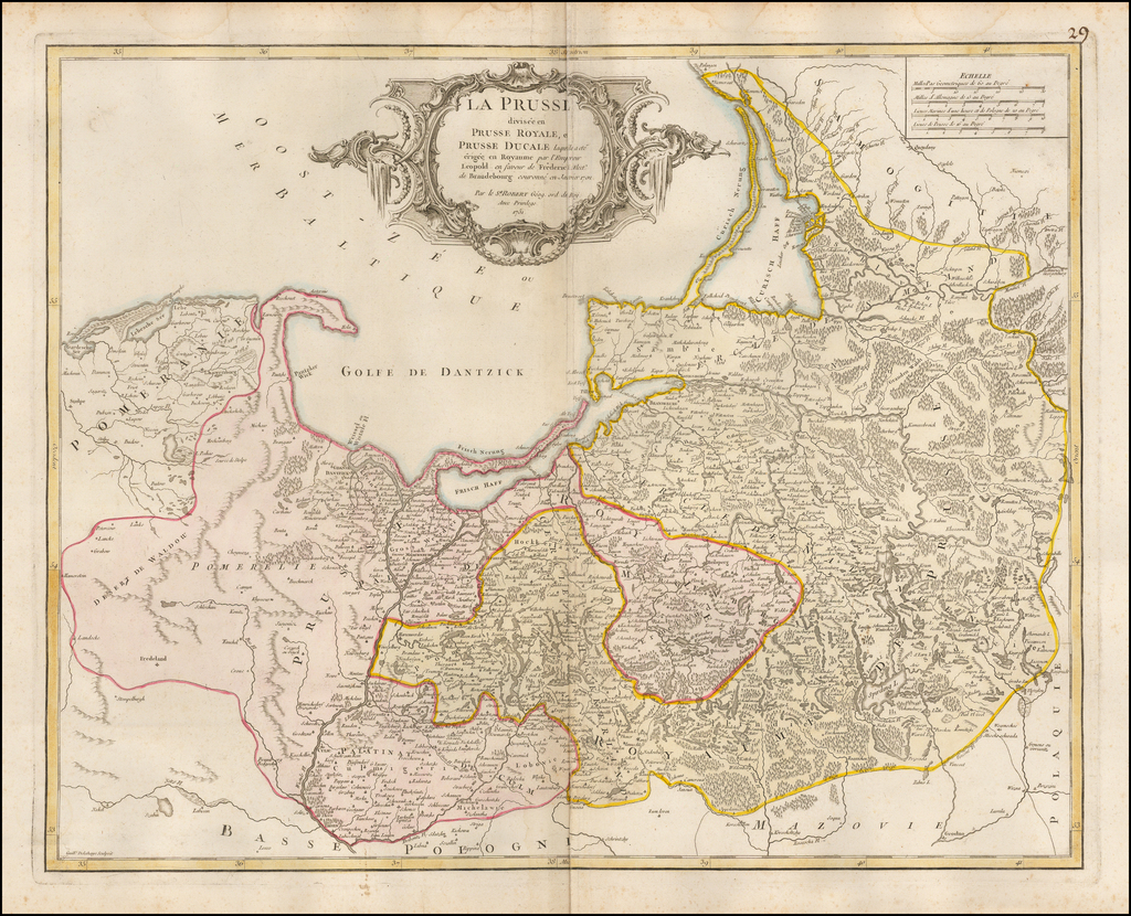 La Prusse divisee en Prusse Royale, et Prusse Ducale laquelle a ete ...