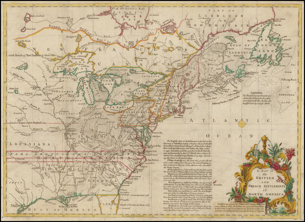 The First English Settlements Map