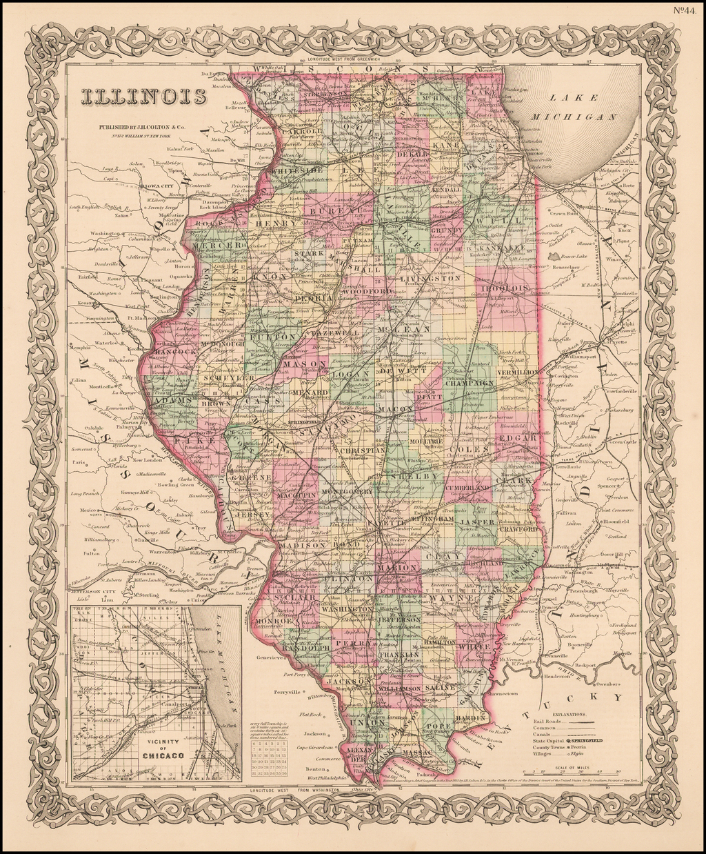 Illinois - Barry Lawrence Ruderman Antique Maps Inc.