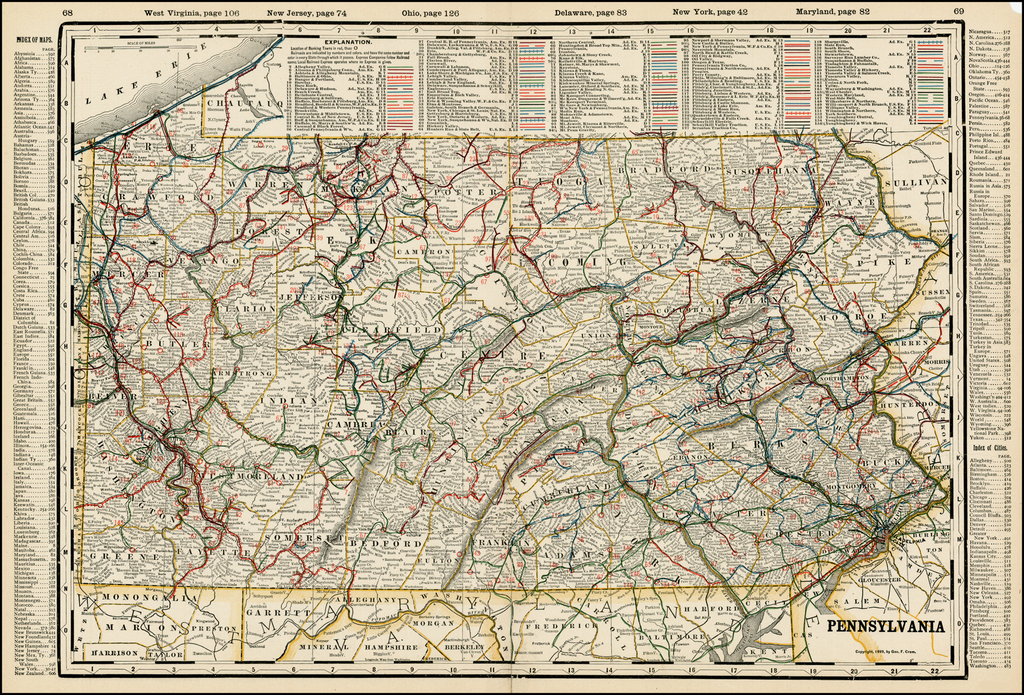 Pennsylvania - Barry Lawrence Ruderman Antique Maps Inc.