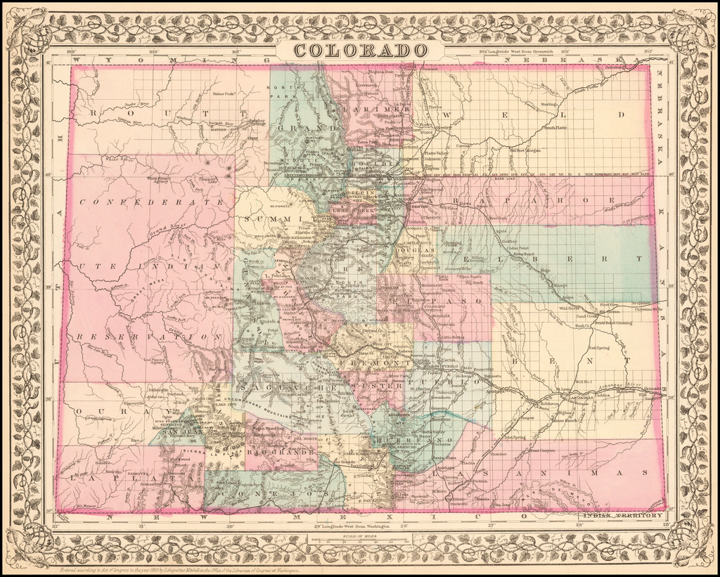 Indian Colorado Map
