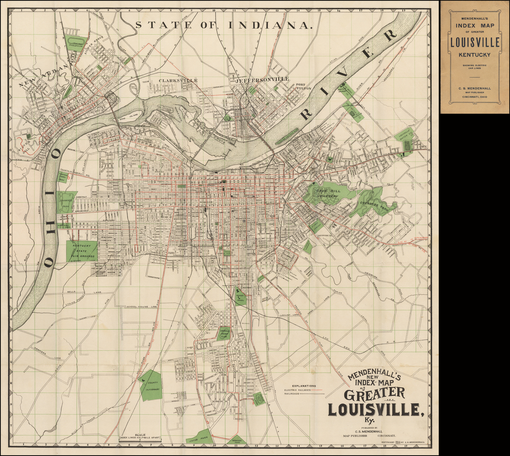 Mapa Del Parque Cherokee De Louisville