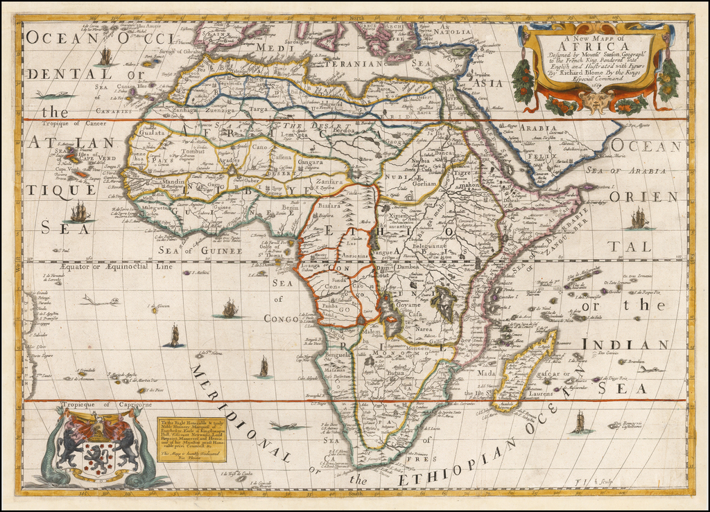 A New Mapp of Africa . . . 1669 - Barry Lawrence Ruderman Antique Maps Inc.