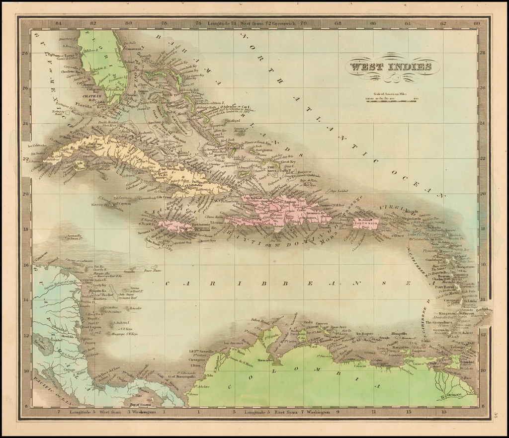 West Indies - Barry Lawrence Ruderman Antique Maps Inc.
