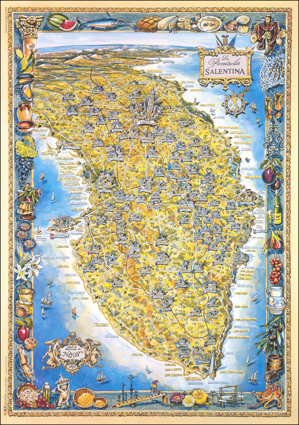 Lecce Mappa Pdf TCI Lecce And Salento Map And Guide Touring Club