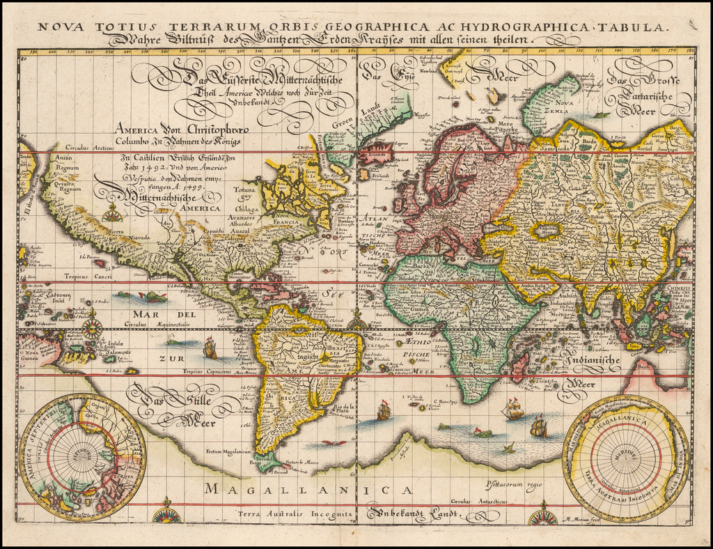 Nova Totius Terrarum Orbis Geographica Ac Hydrographica Tabula - Barry ...