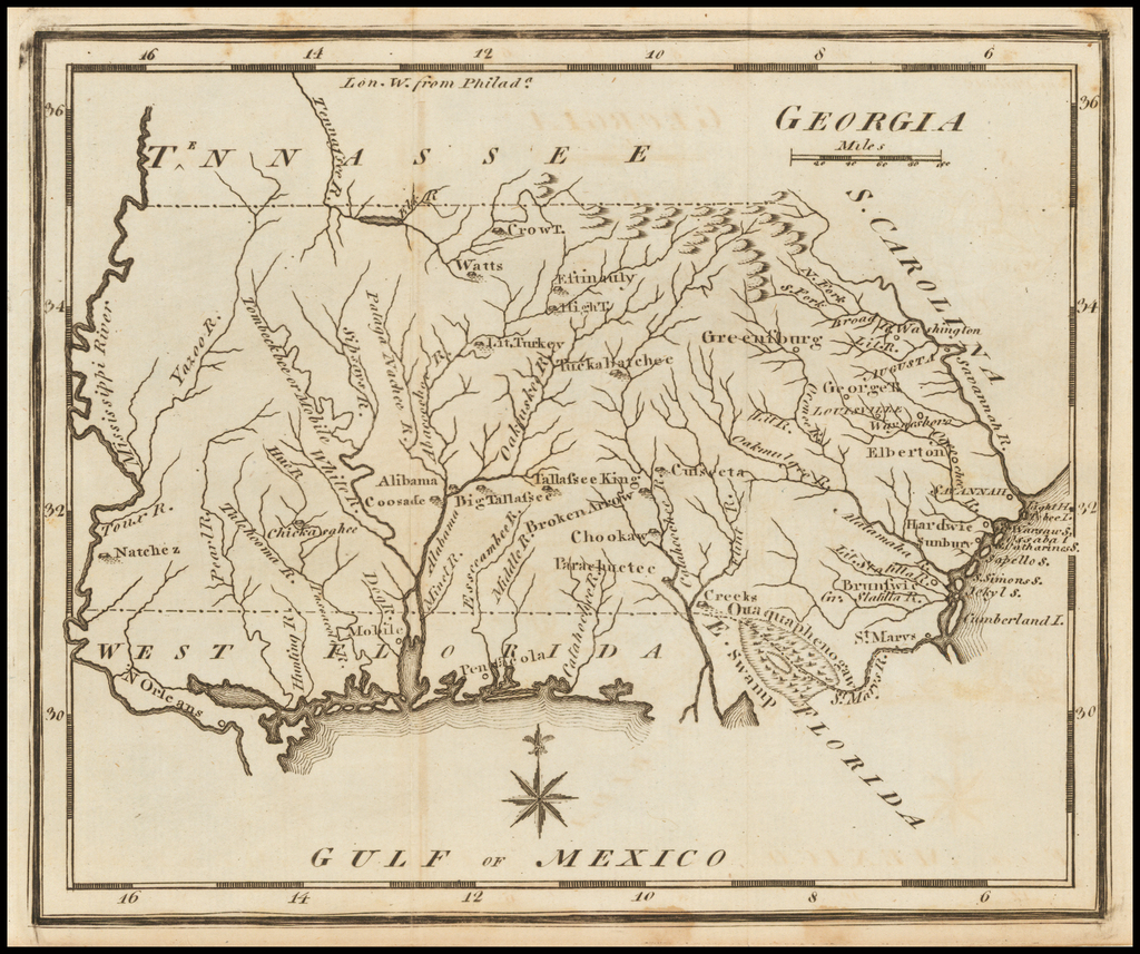 Georgia - Barry Lawrence Ruderman Antique Maps Inc.