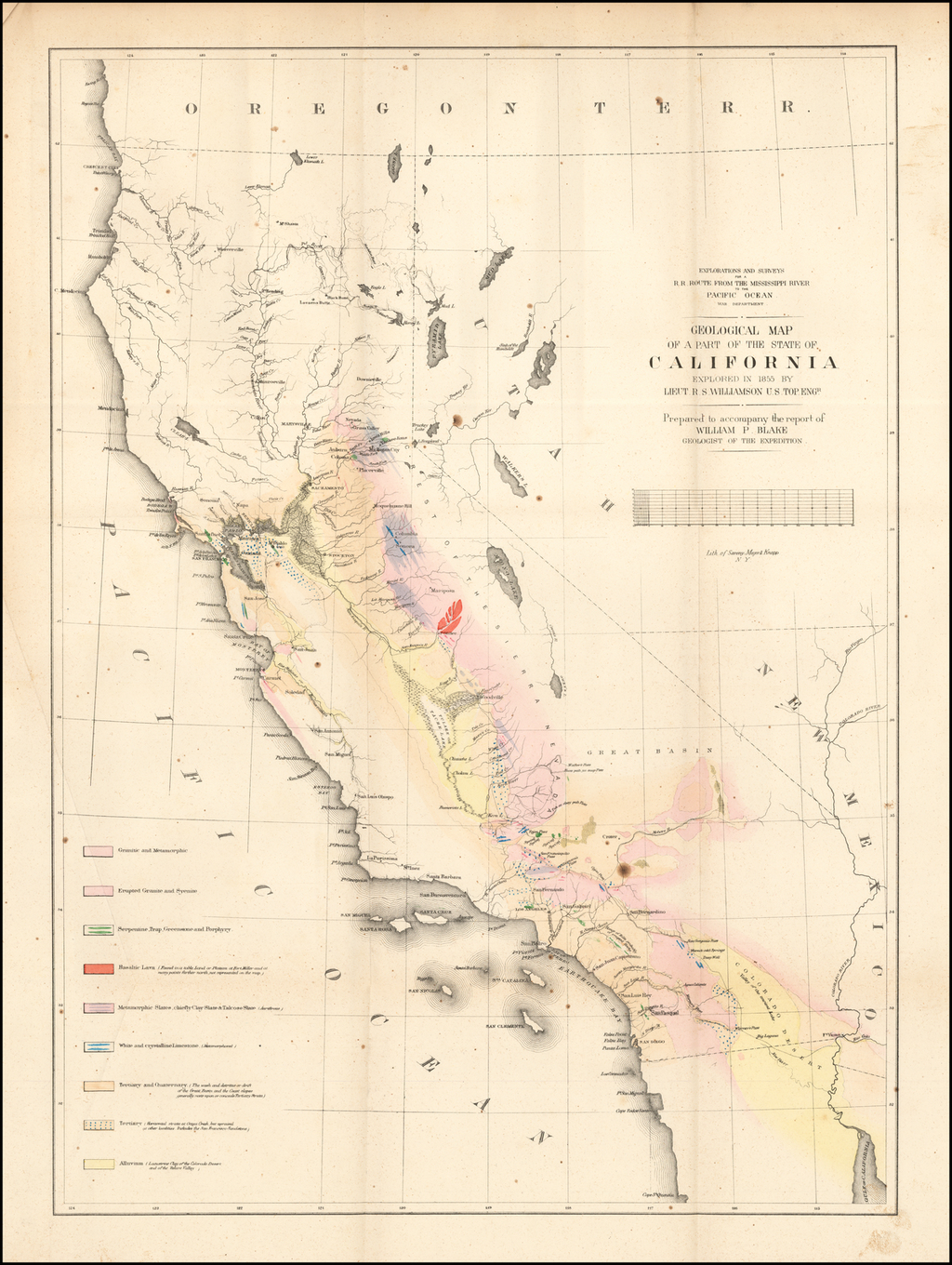 Geological Map Of California