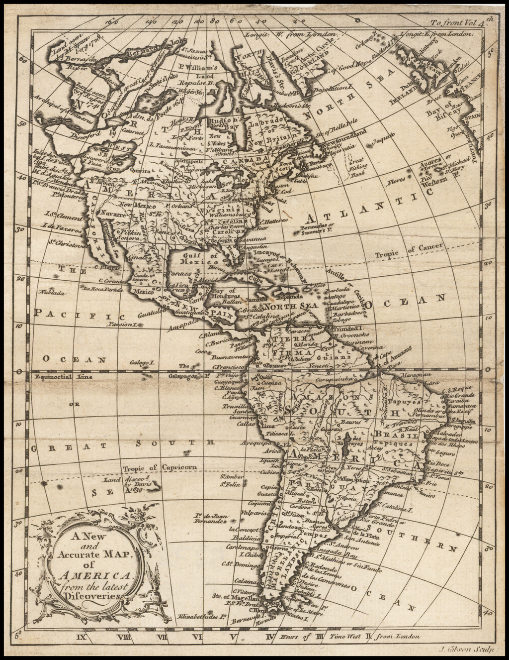 A New and Accurate Map of America from the latest Discoveries - Barry ...