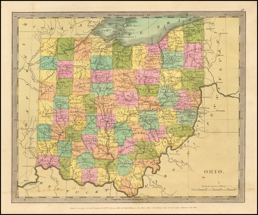 Ohio - Barry Lawrence Ruderman Antique Maps Inc.