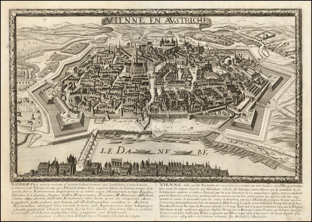 Vienne en Austriche - Barry Lawrence Ruderman Antique Maps Inc.