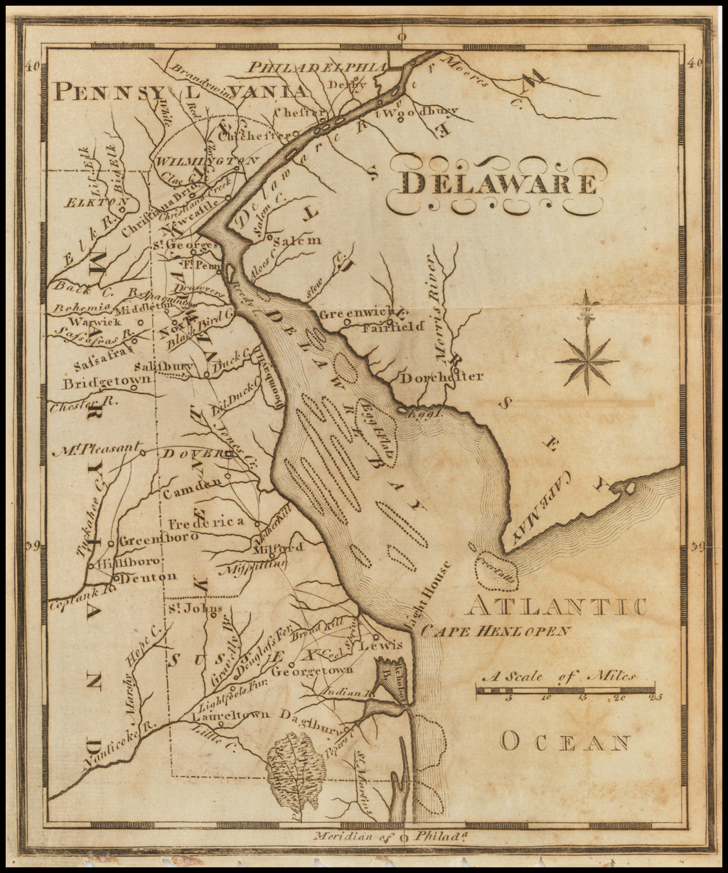 Delaware - Barry Lawrence Ruderman Antique Maps Inc.