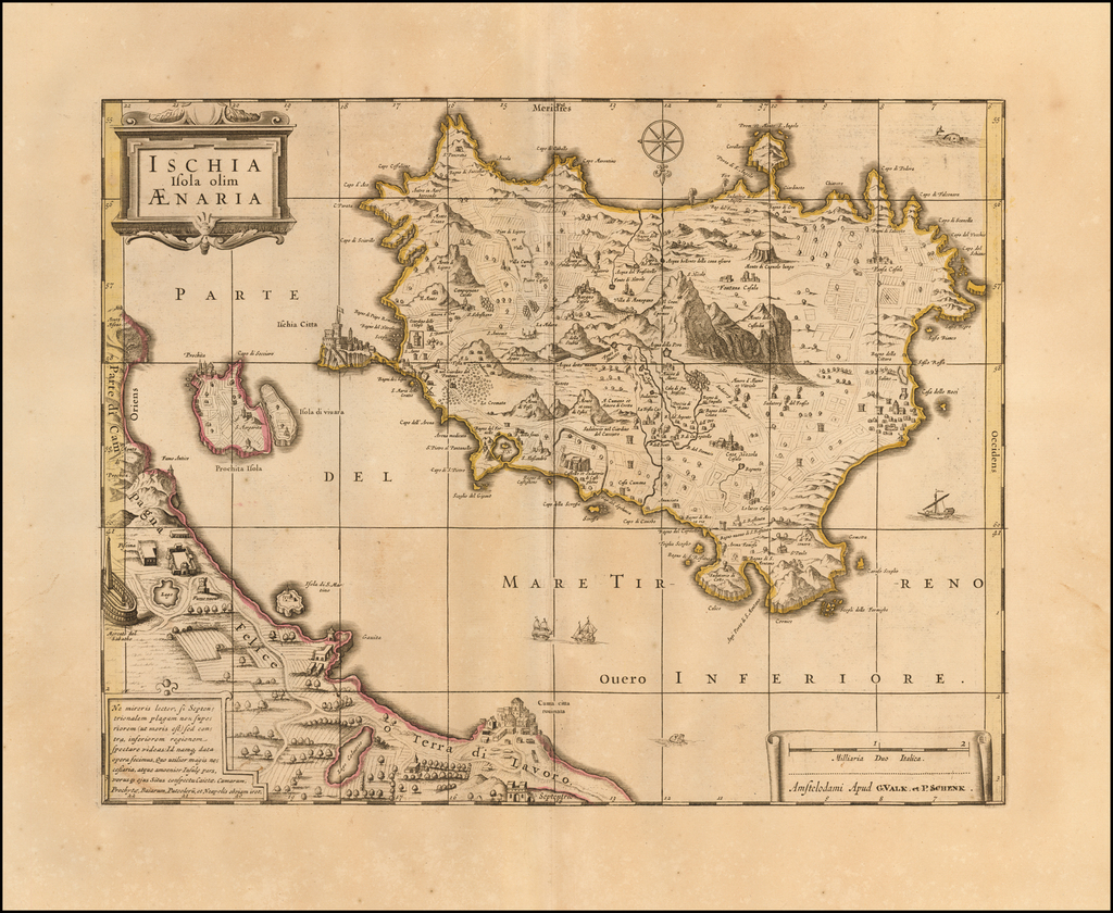 Ischia Isola olim Aenaria (inset map of Elba) - Barry Lawrence Ruderman ...