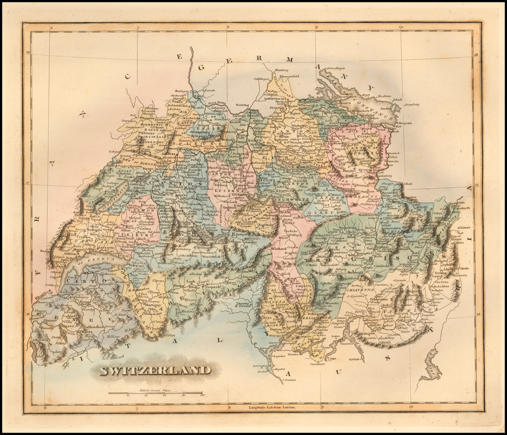Switzerland - Barry Lawrence Ruderman Antique Maps Inc.