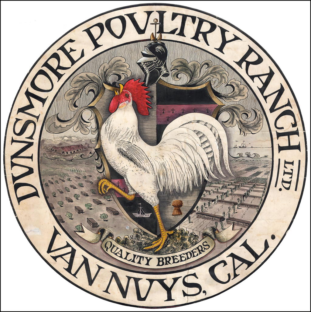 (Southern California Birdseye View) Dunsmore Poultry Ranch Ltd. Van ...