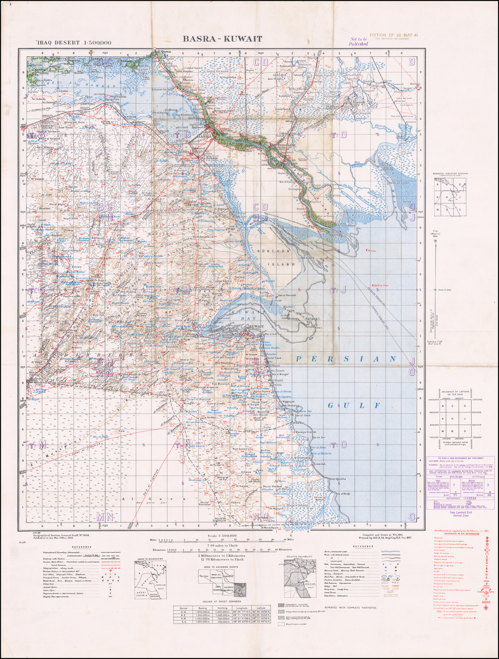 Old Map Kuwait
