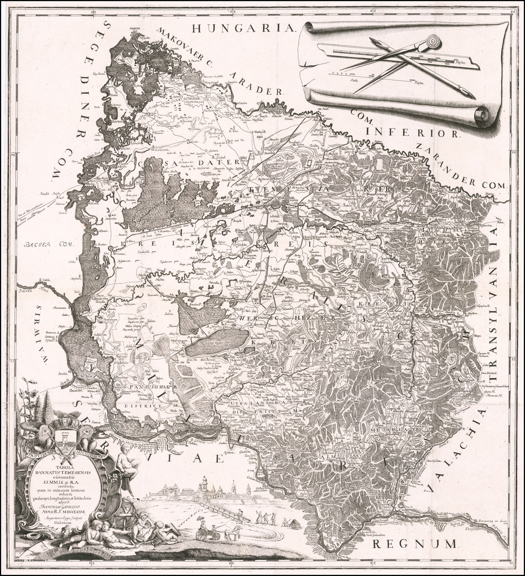(Timișoara) Tabula Bannatus Temesiensis a Geometris S.S.M.M.I.I. et .R ...