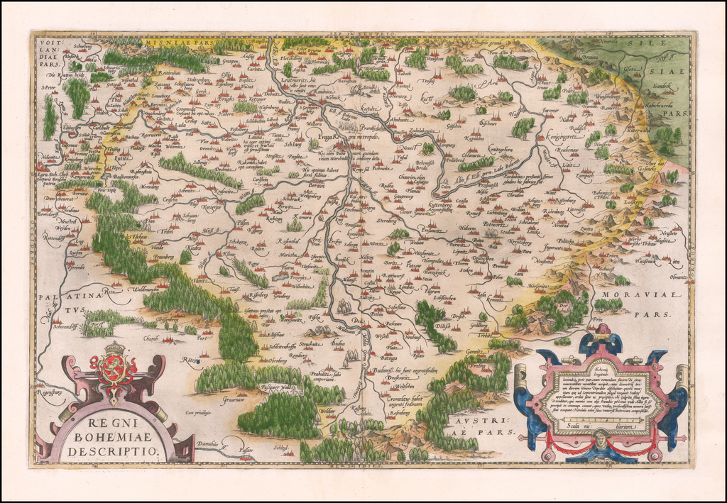 Regni Bohemiae Descriptio - Barry Lawrence Ruderman Antique Maps Inc.