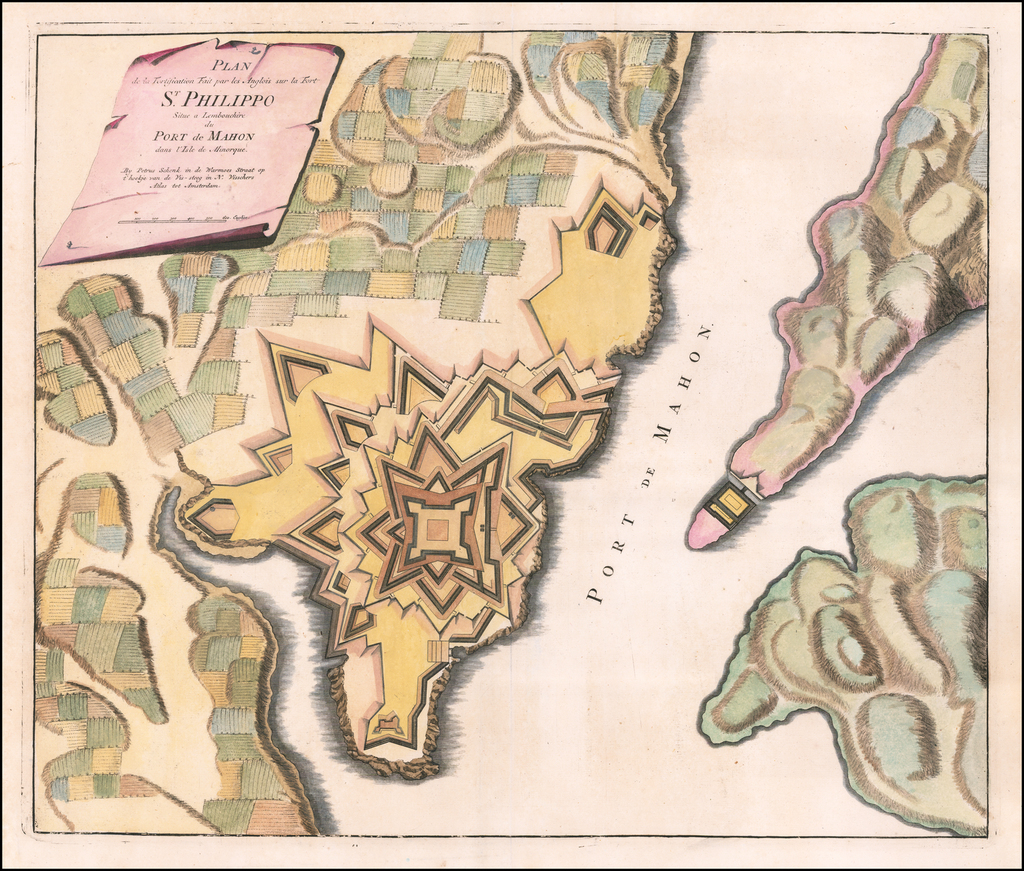[Port Mahon, Menorca] Plan de la Fortification Fait par les Anglois sur ...