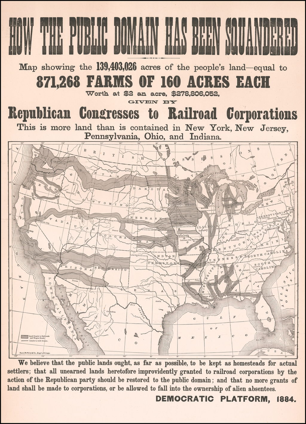 How The Public Domain Has Been Squandered . . . (Political Map Showing ...