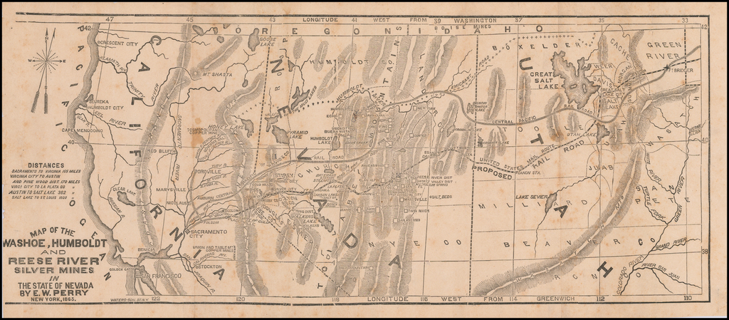 Silver Mines Map Showing United States Premier Clayton Silver Project