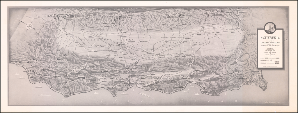 North and Central California - The Land of Golden Horizons Served By ...